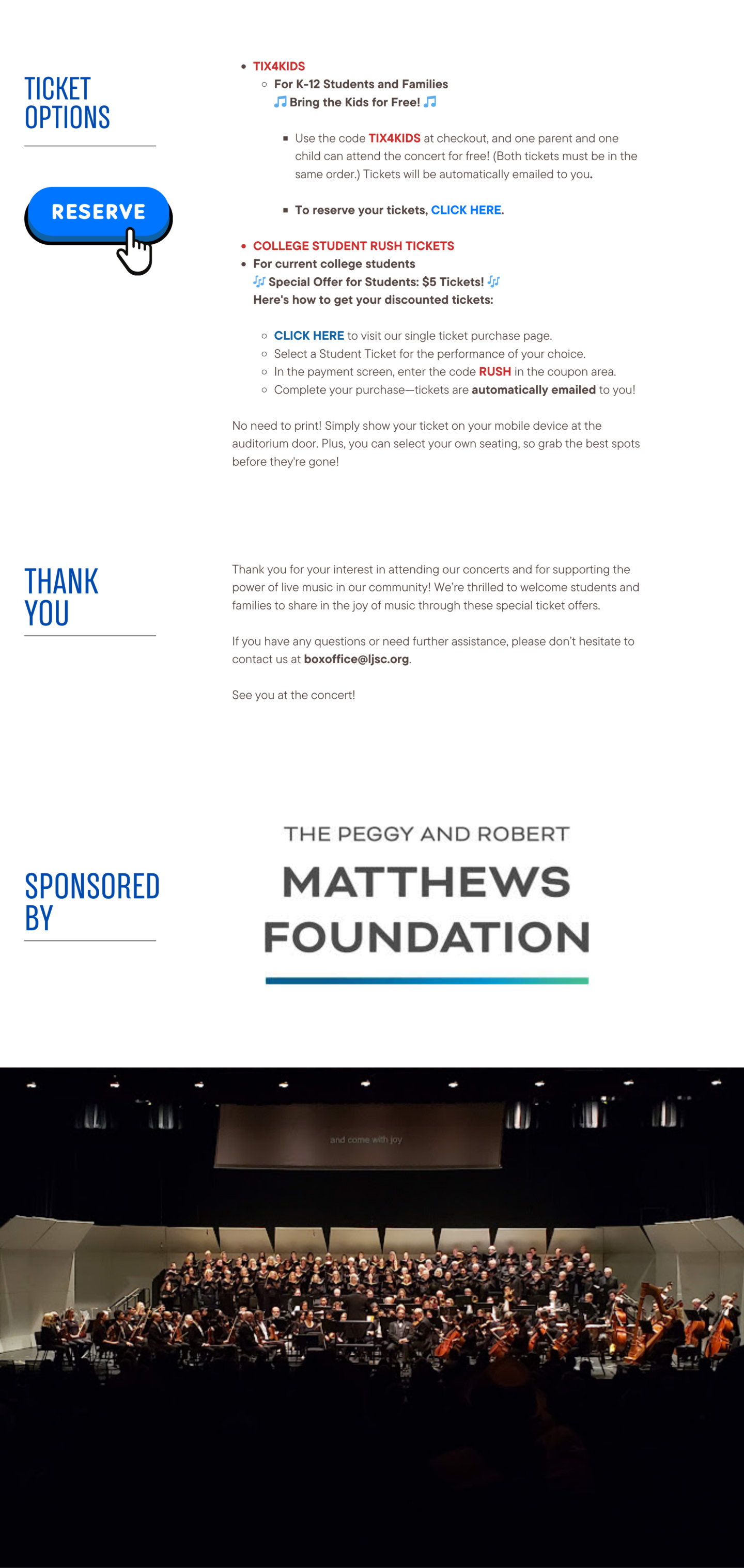 Student & Family Ticket Offers - La Jolla Symphony & Chorus